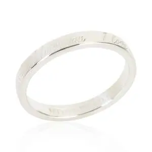 Tiffany & Co. Sterling Silver Notes I Love You Band