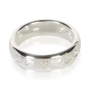 Tiffany & Co. Sterling Silver Notes Ring