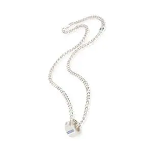 Gucci Sterling Silver G Cutout Pendant Necklace