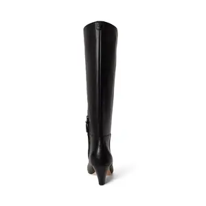 Ralph Lauren Emersyn Calfskin Tall Boot Heel