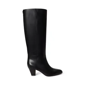 Ralph Lauren Emersyn Calfskin Tall Boot Heel
