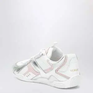 Versace Galaxia Mesh And Leather Sneakers - Multicolor