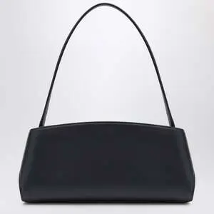 FERRAGAMO Hug East-west Navy/dark Brown Calfskin Shoulder Bag