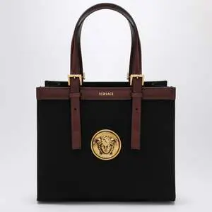 Versace Rivière Mini Canvas Shopper Bag
