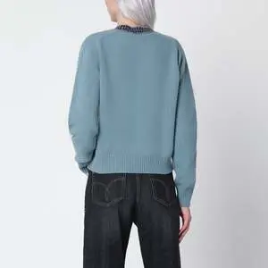 Versace Wool And Cashmere Crewneck Sweater