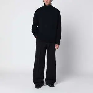 Soft Goat Navy Cashmere Turtleneck Sweater