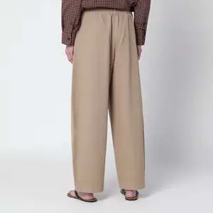 CORDERA Camel Curved-leg Trousers