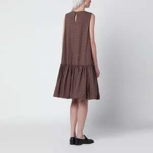CORDERA Checked Balloon Hem Dress