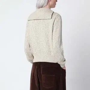 CORDERA Mélange Cotton Half-zip Sweater