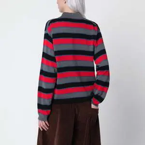 CORDERA Oversized Multicolour Striped Cotton Polo Shirt
