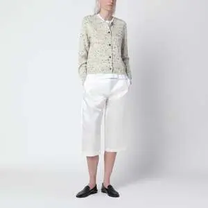 CORDERA Linen-blend Satin Bermuda Shorts