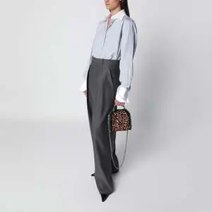 Stella McCartney Falabella Leopard-print Velvet Micro Tote Bag