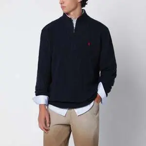 Polo Ralph Lauren Hunter Navy Wool And Cashmere Sweater
