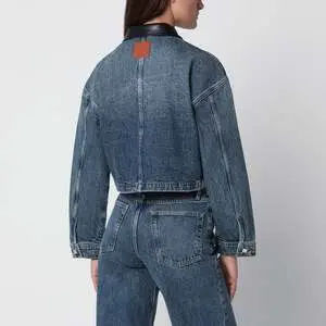 ANINE BING Yuma Cropped Denim Jacket