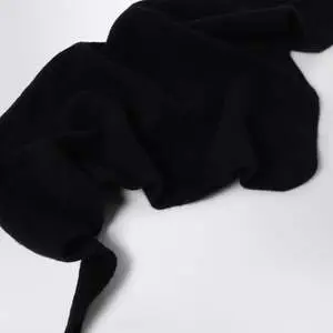 LE BONNET Bandana In Wool And Caregora In Onyx