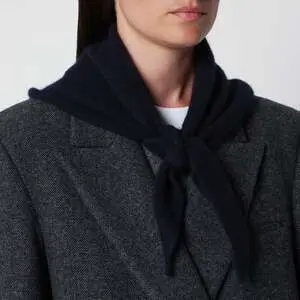 LE BONNET Bandana In Wool And Caregora In Midnight