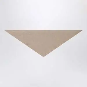 LE BONNET Bandana In Wool And Caregora In Sand