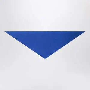LE BONNET Bandana In Wool And Caregora In Royal Azure