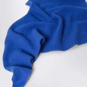 LE BONNET Bandana In Wool And Caregora In Royal Azure