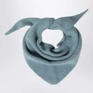 LE BONNET Bandana In Wool And Caregora In Basil - Green