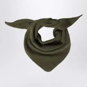 LE BONNET Bandana In Wool And Caregora In Jungle - Green