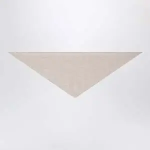 LE BONNET Bandana In Wool And Caregora In Ivory