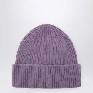 LE BONNET Beanie In Wool And Caregora In Lavender