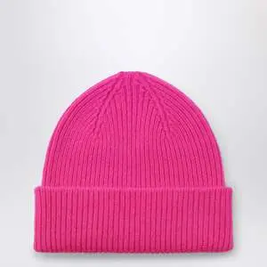 LE BONNET Beanie In Wool And Caregora In Poppy