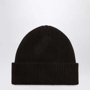 LE BONNET Beanie In Wool And Caregora In Espresso - Brown