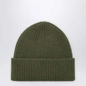 LE BONNET Beanie In Wool And Caregora In Jungle - Green