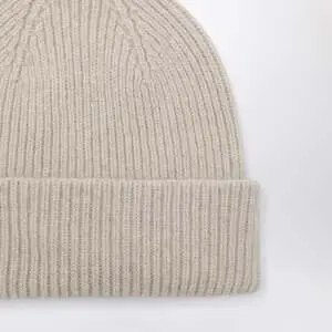LE BONNET Beanie In Wool And Caregora In Ivory