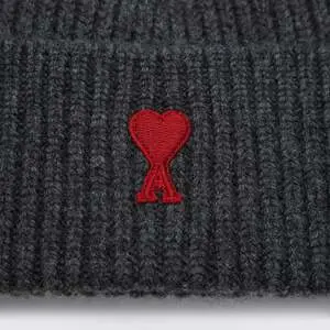 AMI Paris De Coeur Beanie In Wool