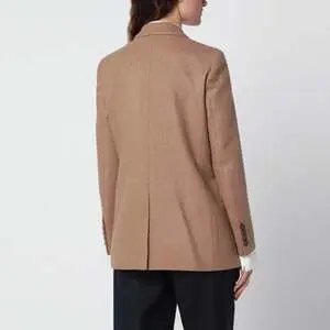 BLAZÉ MILANO Camel Virgin Wool Double-breasted Blazer