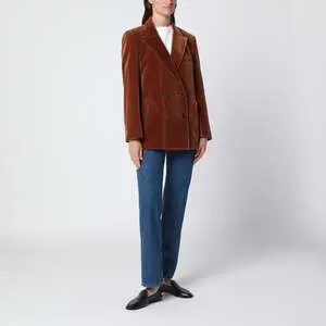 BLAZÉ MILANO Velvet Double-breasted Blazer