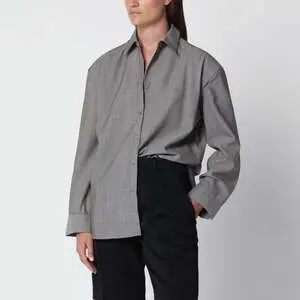 THE FRANKIE SHOP Bina Taupe Wool Shirt