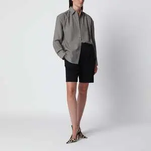 THE FRANKIE SHOP Bina Taupe Wool Shirt
