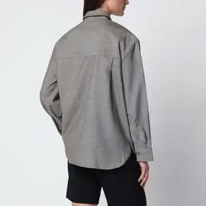 THE FRANKIE SHOP Bina Taupe Wool Shirt