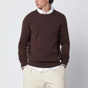 DRUMOHR Light Cashmere Crew Neck Sweater - Brown