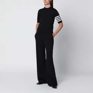 Thom Browne Navy Virgin Wool Sweater