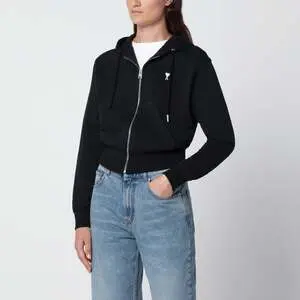 AMI Paris De Coeur Zip-up Sweatshirt