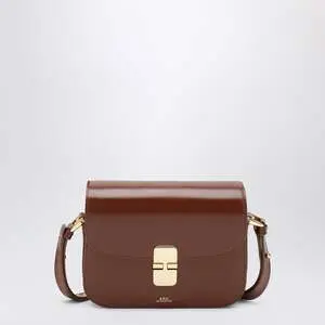 A.p.c. Small Grace Shoulder Bag In Hazelnut - Brown