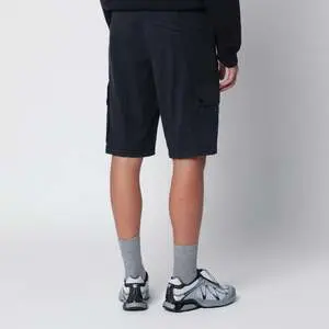 Stone Island Navy Stretch Cotton Cargo Shorts