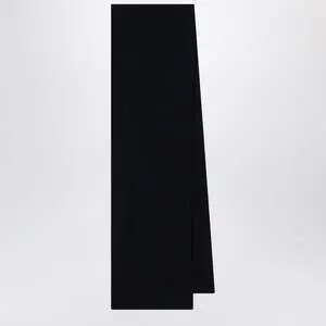 LE BONNET Scarf In Wool And Caregora In Onyx - Black