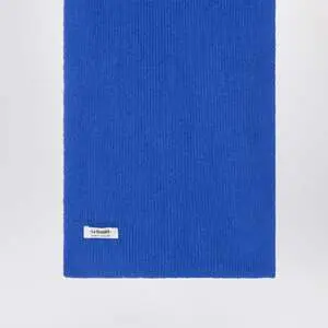 LE BONNET Scarf In Wool And Caregora In Royal Azure