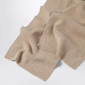 LE BONNET Scarf In Wool And Caregora In Sand