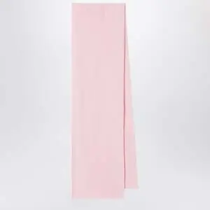 LE BONNET Scarf In Wool And Caregora In Blush - Pink