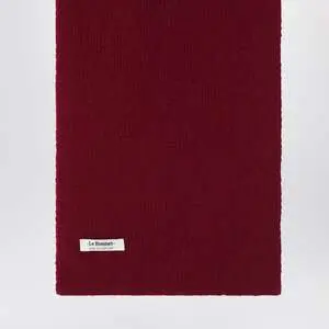 LE BONNET Scarf In Wool And Caregora In Wine