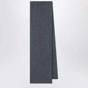 LE BONNET Scarf In Wool And Caregora In Slate