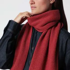 LE BONNET Scarf In Wool And Caregora In Terra