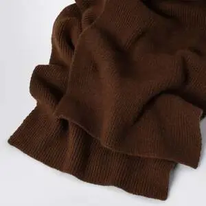 LE BONNET Scarf In Wool And Caregora In Walnut